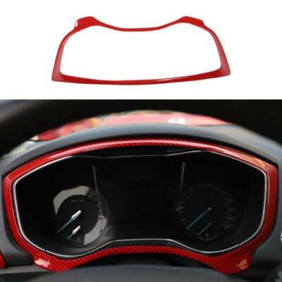 ABS Red Carbon Fiber Instrument Panel Frame Cover For Ford Mondeo ...