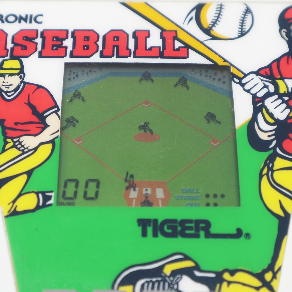 VINTAGE 1988 80s TIGER ELECTRONIC BASEBALL HANDHELD LCD VIDEO GAME ...