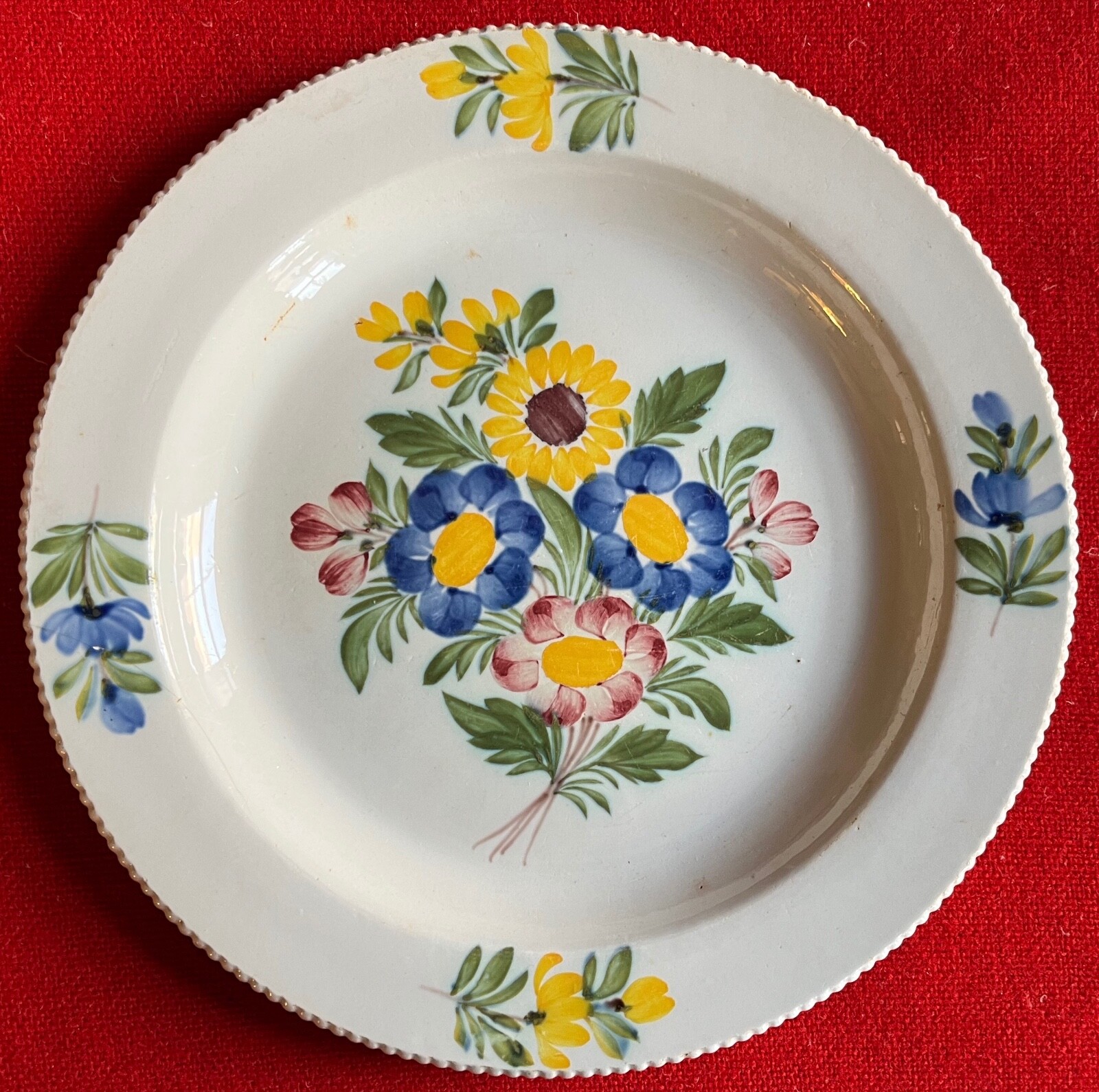 Antique 19th century German Colditz Porcelain Plate with Hand Painted ...