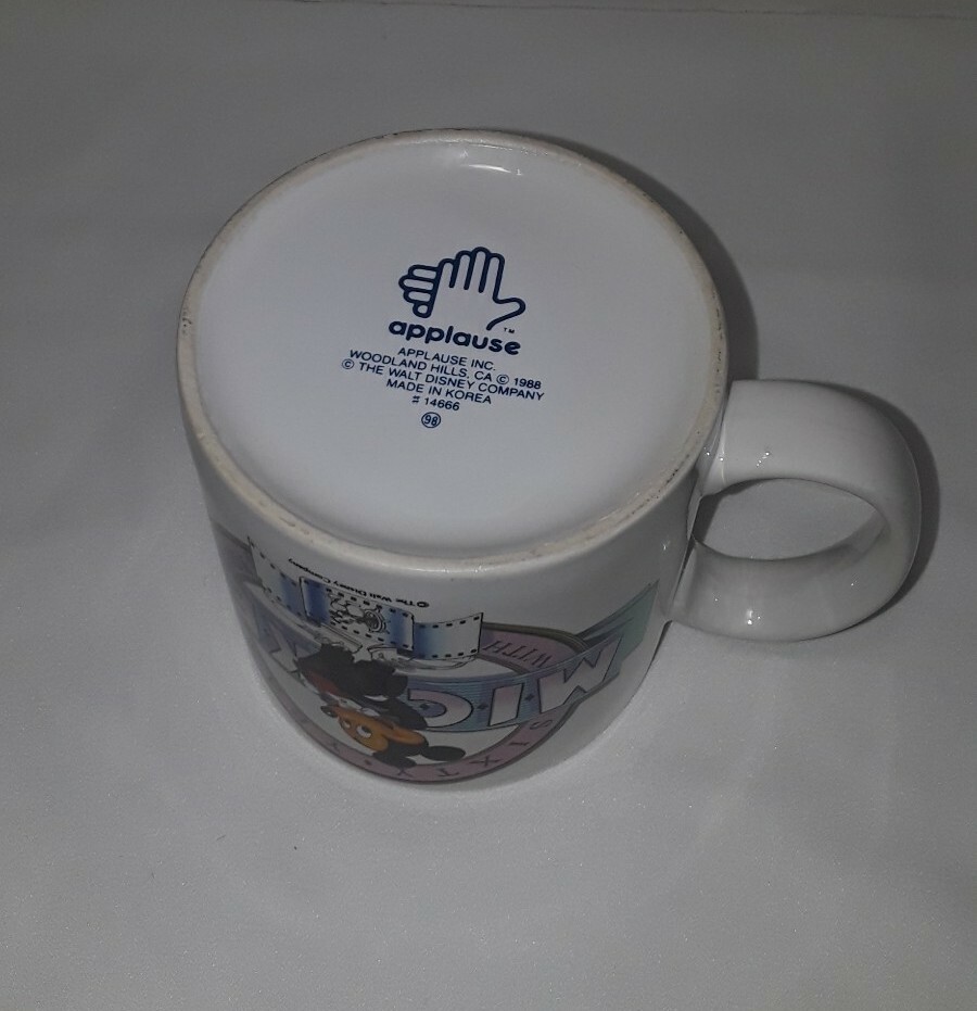 Applause Vintage 1988 Disney 60 Years of Mickey Mouse Coffee Mug Cup ...