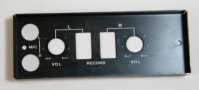 SONY ESP TC-560D REEL TO REEL VOLUME RECORD AND MIC BLACK PANEL | eBay