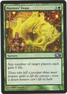 1x Foil - Hunters' Feast - Magic the Gathering MTG Magic M11 2011 | eBay