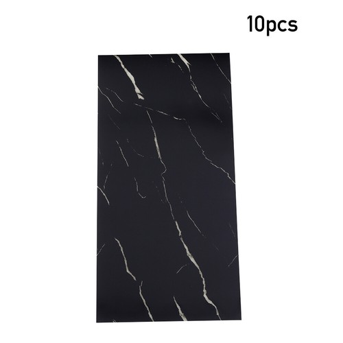 10pcs 2mm Black PVC Bathroom Wall Panels Waterproof Shower Wall ...