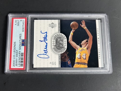 2000 Upper Deck Legends Legendary Signatures Jerry West Lakers PSA 9 UD ...