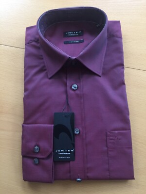 Herren Hemd Jupither Gr. 40 Neu. Bordeaux | eBay.de