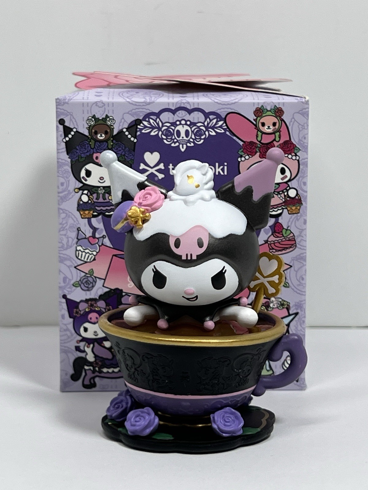 Tokidoki x Kuromi My Melody Kuromi Rose Tea Vinyl Figure New w/ Box