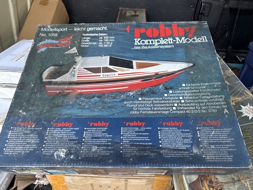 Vintage Robbe Komplett 1018 RC Boat Kit - New Old Stock -- SUPER RARE ...