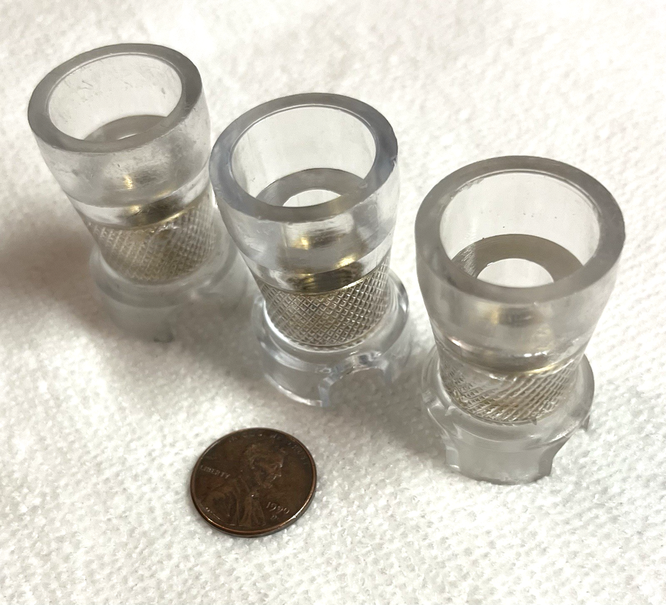 (3) Mini 3/8-16 Threaded Drill Bushing Holder Egg Cups Aircraft Tools ...