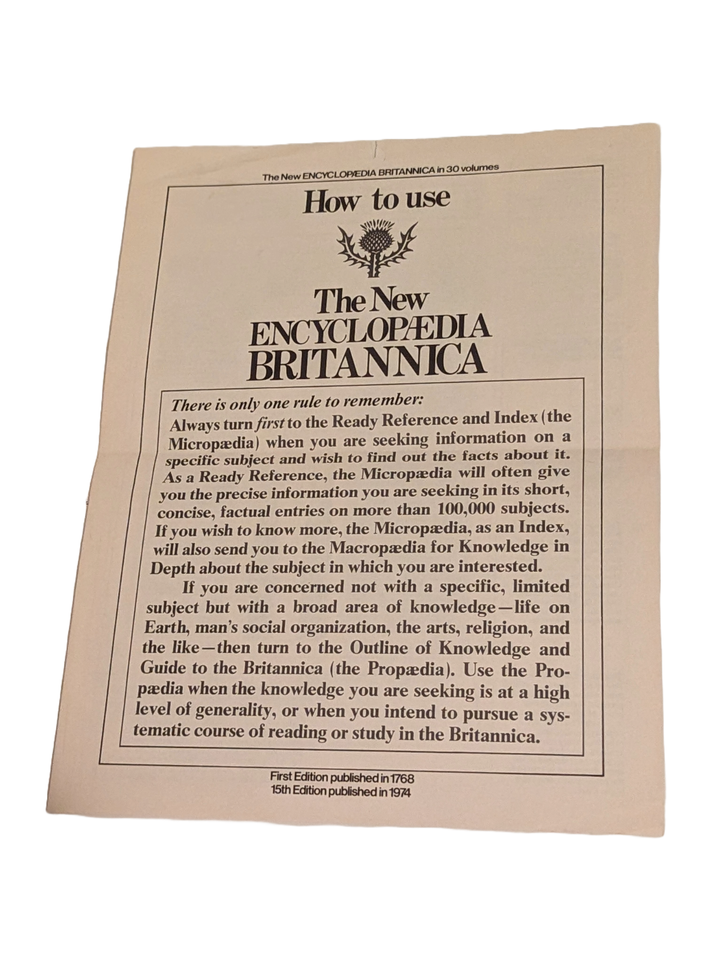 55 Vol Encyclopedia Britannica 15th Ed 1975: Complete 30 Book Set, 25 ...