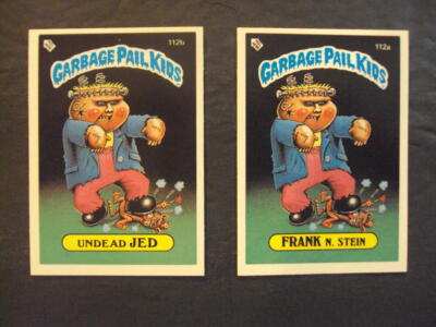 2 Garbage Pail Kids Cards UK Mini Version Series 2 Frank N Stein/Undead ...