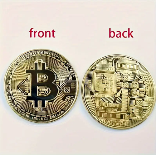 Bitcoin Physical Collectible Coin (BTC) Gold Plated - UK STOCK- FAST ...