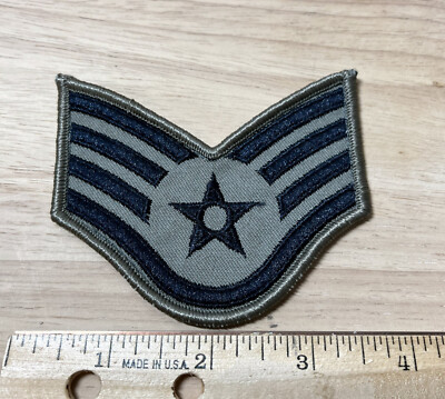 USAF Military Patch Staff Sergeant rank insignia E5 embroidered sew on ...