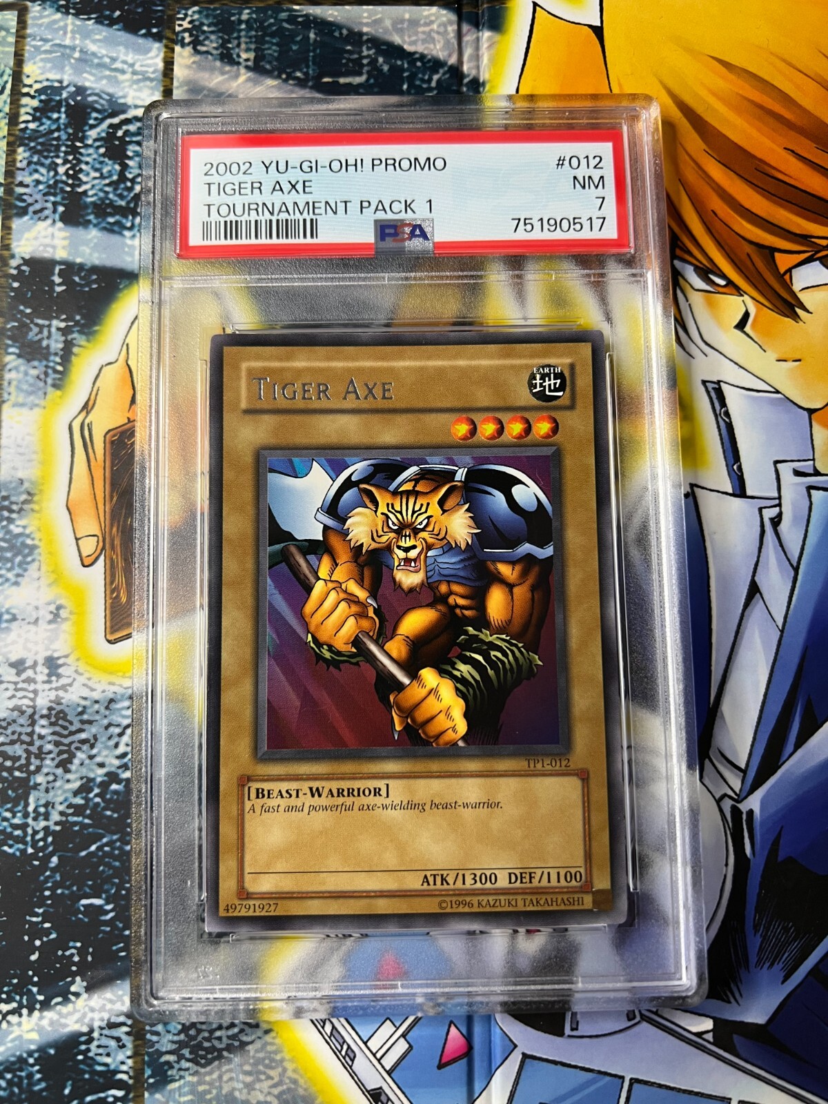Yugioh PSA 7 Tiger Axe TP1-012 - Rare (POP 1) | eBay