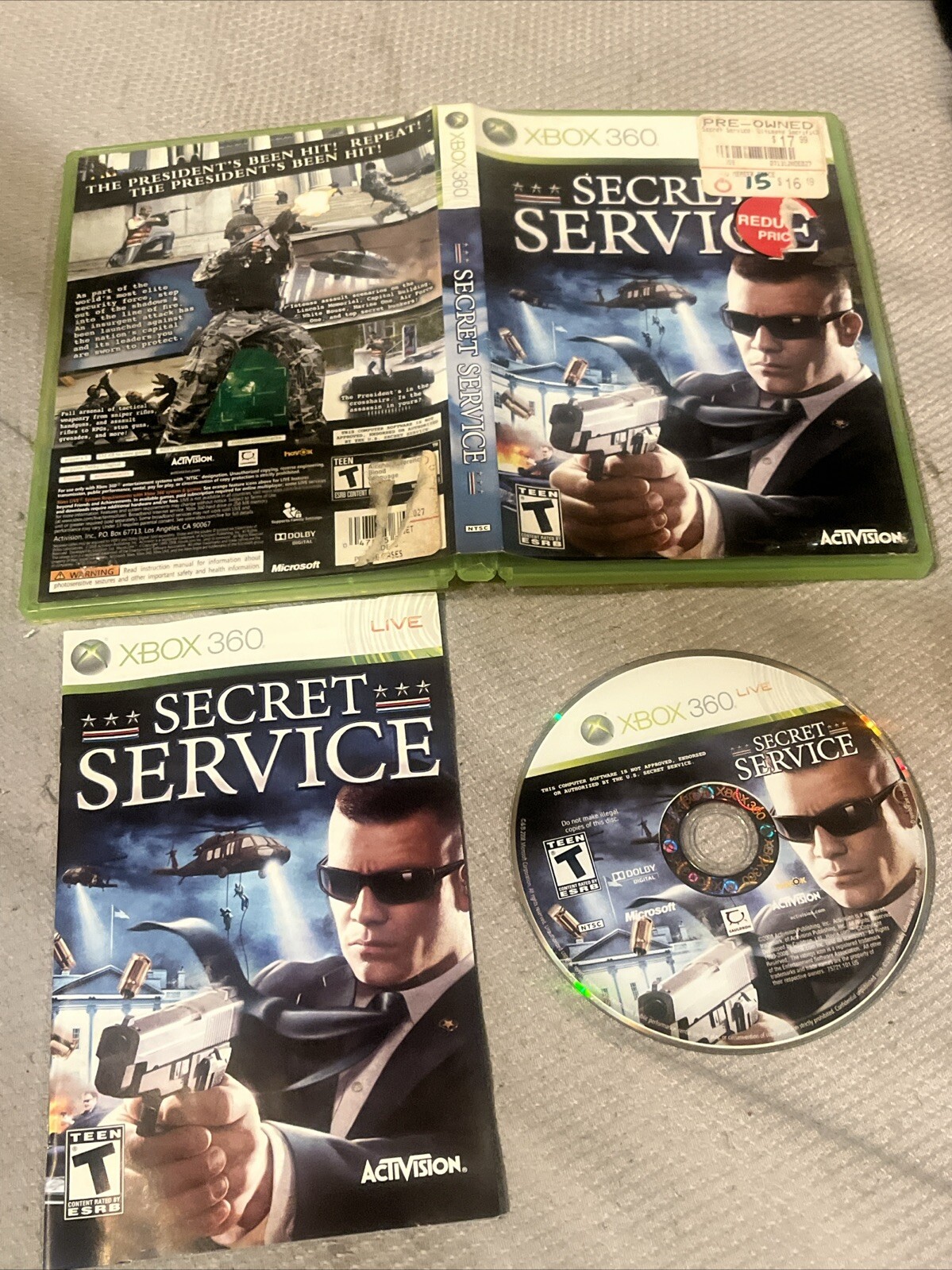 Secret Service (Xbox 360, 2008) Complete CiB With Manual Tested ...