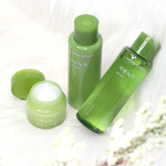 NATURE REPUBLIC Mild Green Tea Cream 55ml Moisturizing Mild Cream Made ...