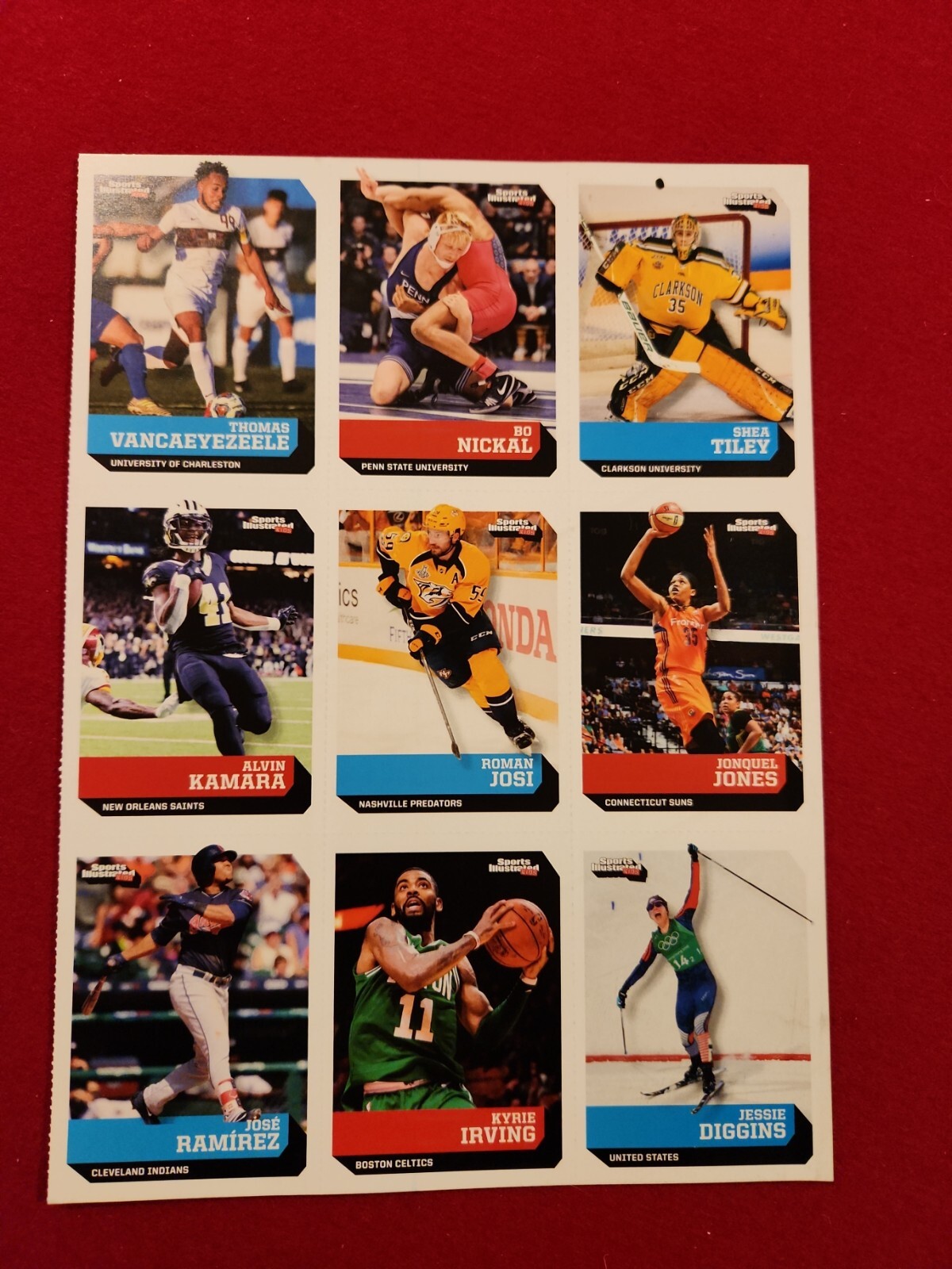 2018 Bo NIckal Rookie Rc Card Sports Illustrated For Kids Uncut Sheet ...