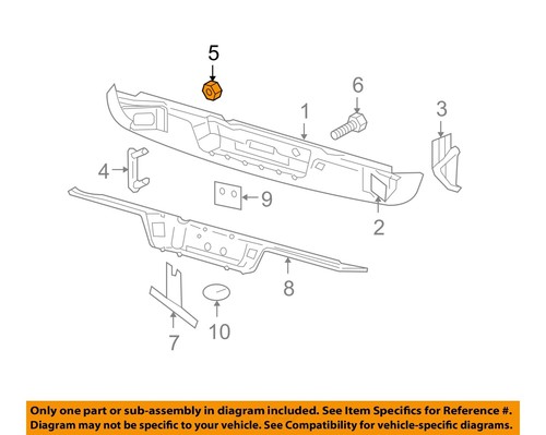 CHRYSLER OEM Stabilizer Sway Bar-Rear-Stabilizer Bar Nut 6101696 | eBay