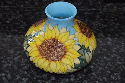 MOORCROFT SUNFLOWER POTTERY VASE!!! MUST SEE!!! | eBay