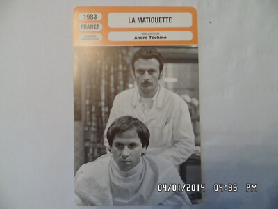 CARTE FICHE CINEMA 1983 LA MATIQUETTE Jacques Nolot Patrick Fierry | eBay