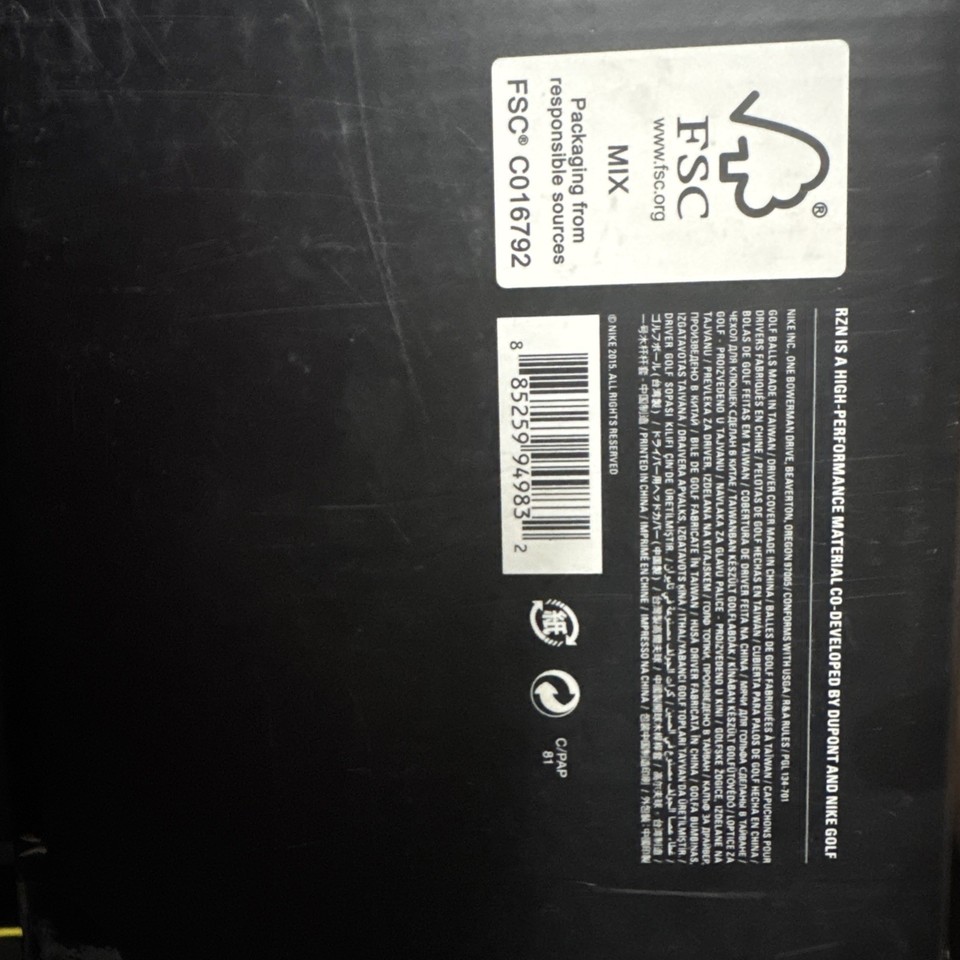 nike rzn black golf balls with Rory McIlroy’s Head Cover | eBay