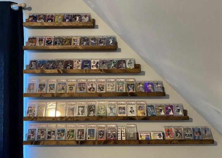 36” Trading Card Display Shelf - Holds Graded, One-Touch, Top Loaded ...