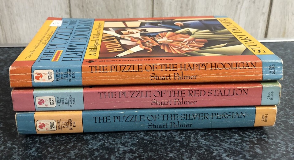 Stuart Palmer Hildegarde Withers Book Lot of 3 Paperback Silver Persian ...