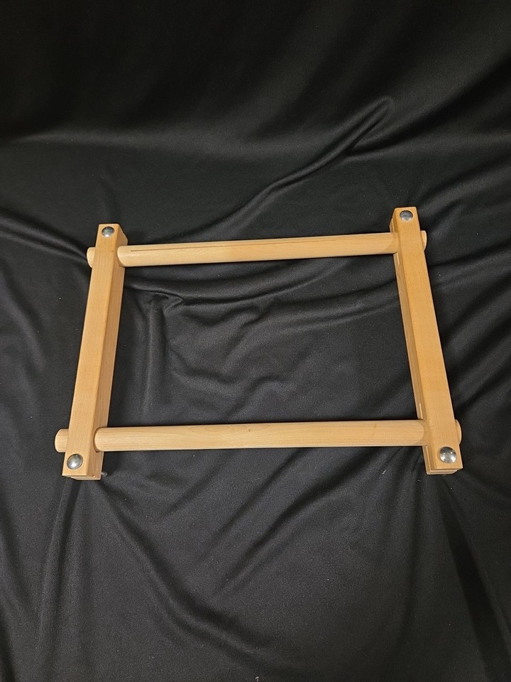 Vintage Wooden Embroidery Cross Stitch Scroll Frame 12 Inches x 9 ...