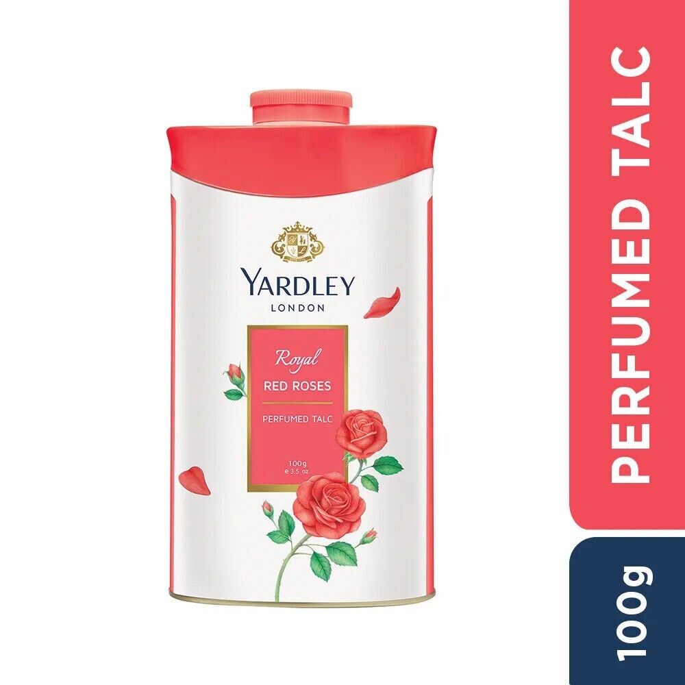 Yardley London Royal Red Roses Perfumed Talcum Powder Deodorizing Talc ...