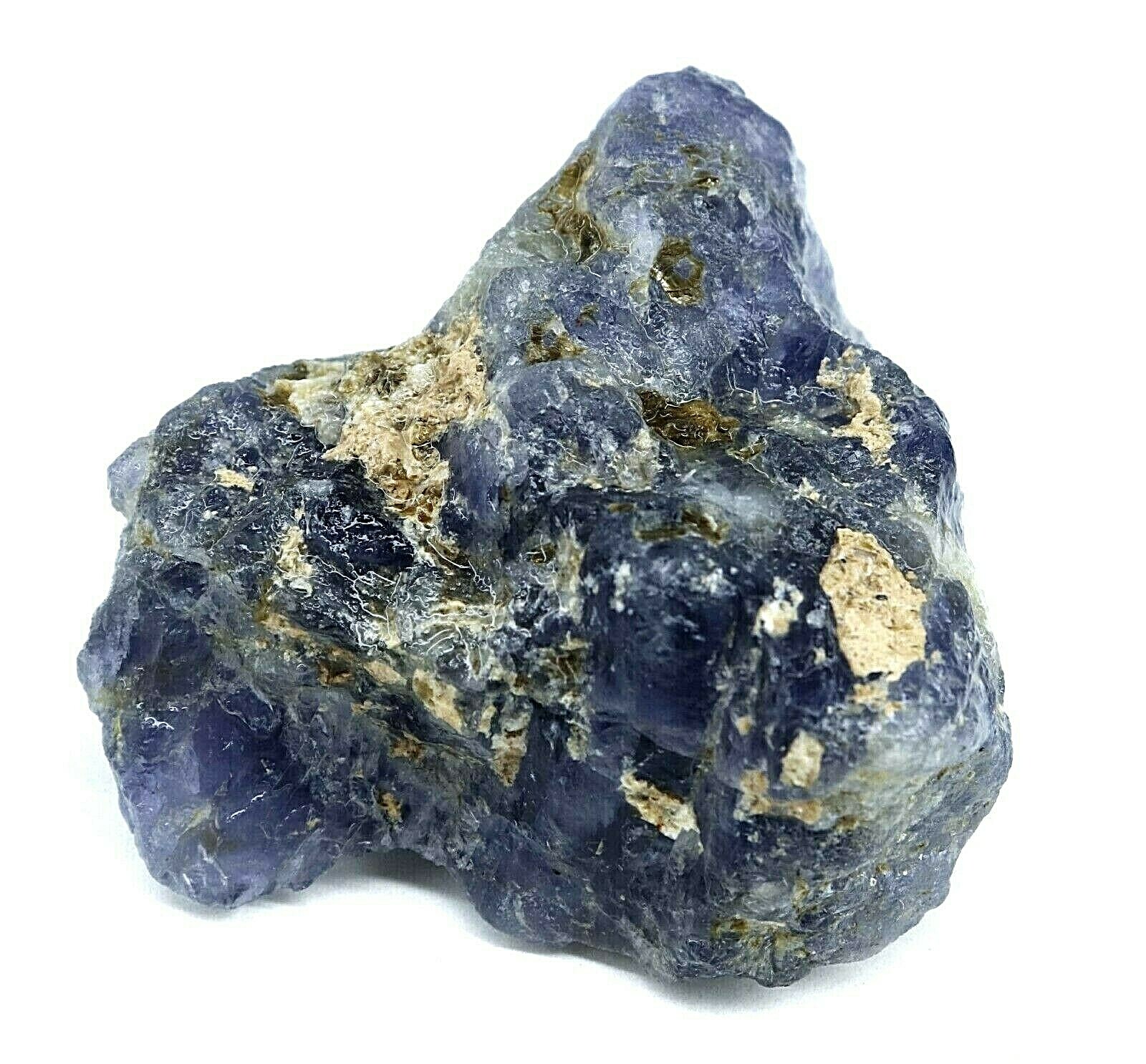 132 Ct Natural Unheated Blue Iolite Certified Loose Gemstone Tanzania ...