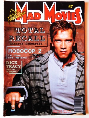 Mad Movies Cine Fantastique N° 67 1990 Schwarzenegger Total Recall ...