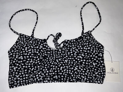 VOLCOM Women's XS crop Bikini Top Swim Surf Beach New | eBay