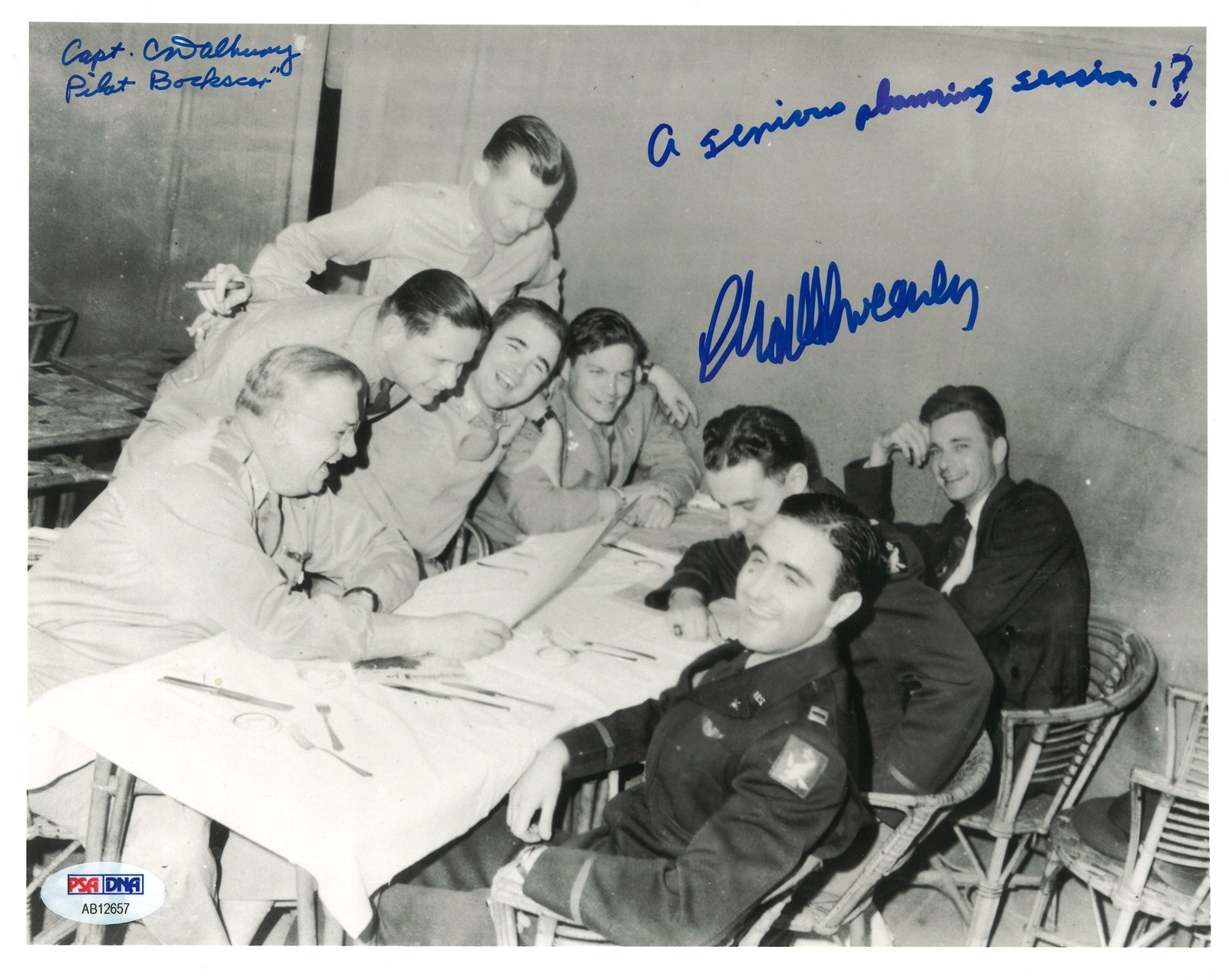 CHARLES SWEENEY & CD ALBURY DUAL SIGNED 8X10 PHOTO PSA DNA AB12657 (D ...