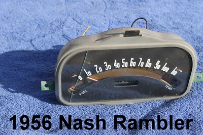 1956 AMC NASH RAMBLER 110mph SPEEDOMETER Cluster OEM | eBay