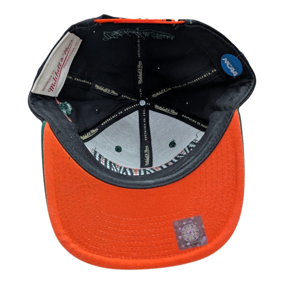 Mitchell & Ness NCAA Miami Hurricanes Adjustable Baseball Cap - See ...