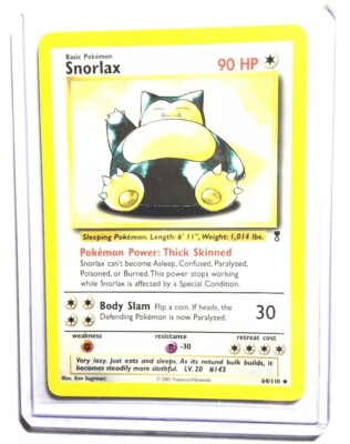 SNORLAX - 64/110 - Legendary Collection - Uncommon - Pokemon Card - NM ...