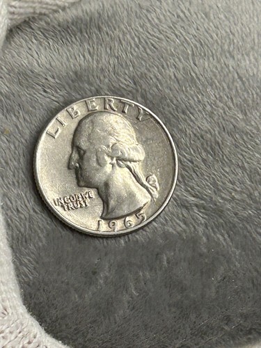 1965 Washington Quarter No Mint Mark Rim Letter Filled A Errors US Coin ...