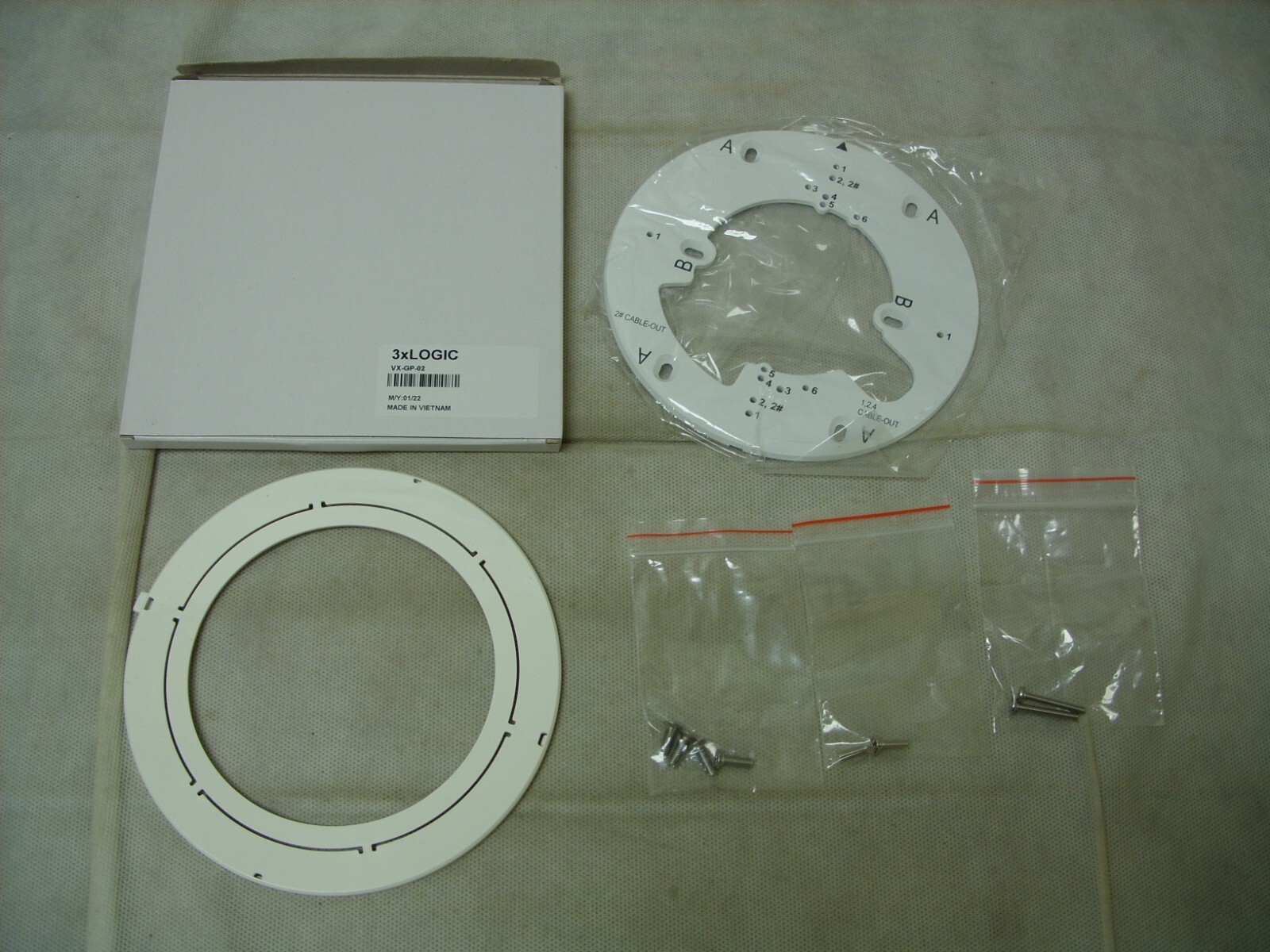 3XLOGIC - Surveillance Camera Housing Mounting Aluminum Gang Plate VX ...