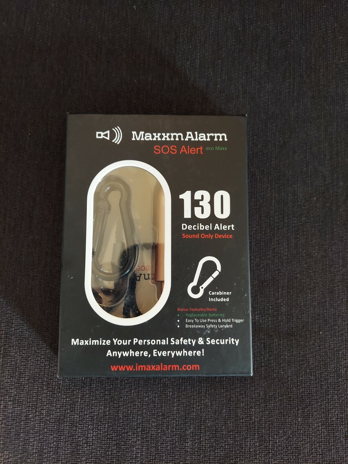 Maxxm Alarm SOS Alert Personal Safety Alarm -130db - Rose Gold ...