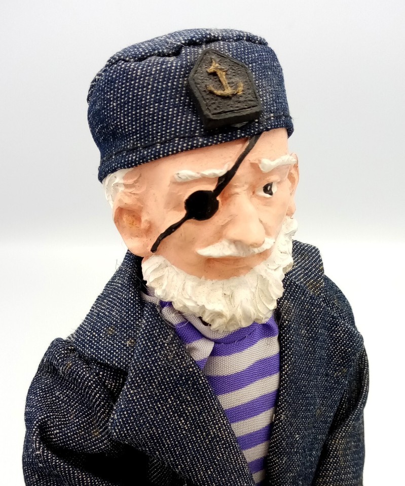 Vintage Lot of 4 Sea Captain Dolls Sailor Figures Pirates Nautical ...