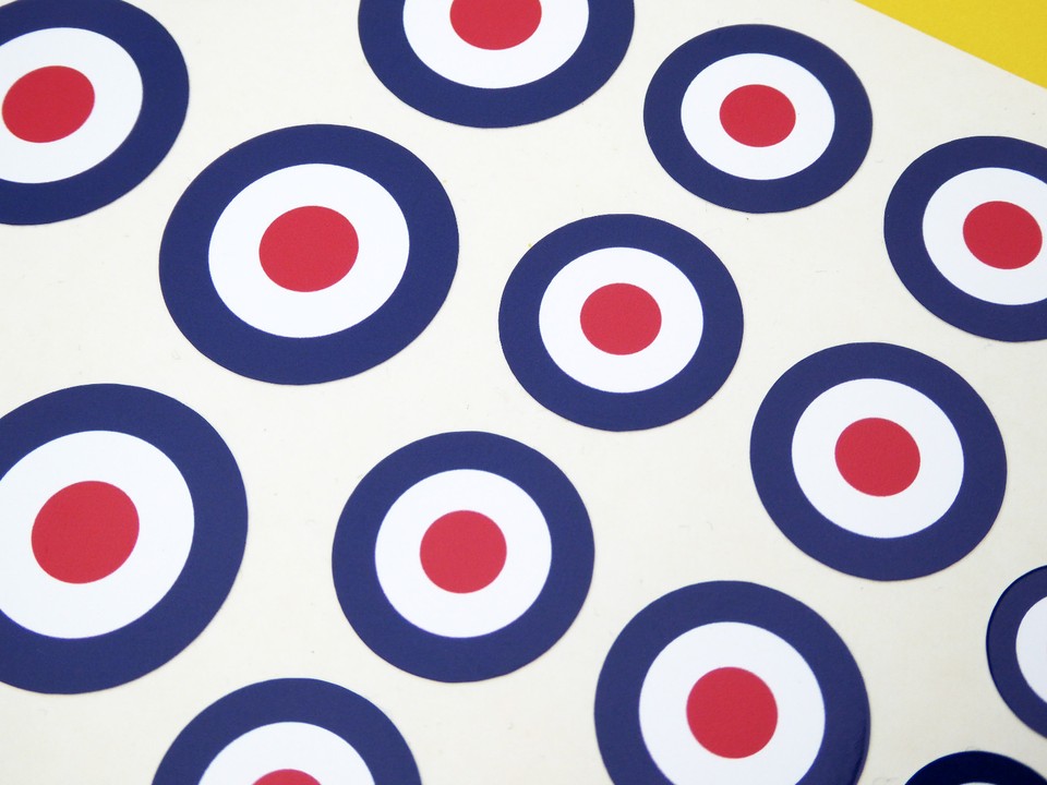 RC RAF small ROUNDEL stickers decals, RC cars Aircraft Helicopter slot ...