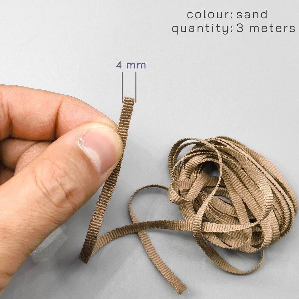1/6 Scale 3 metres Micro Straps Sling Ribbon 4mm 6mm 10mm For 12 ...