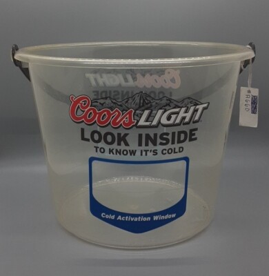 Coors Light Beer Plastic Ice Bucket With Cold Activated Window | eBay
