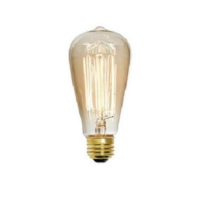 Litex Vintage Amber 60W Dimmable ST18 Decorative Light Bulb 0772640 (4D ...
