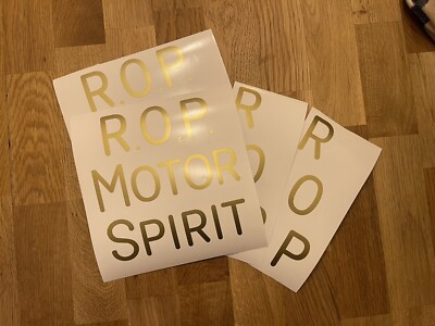 ROP Motor Spirit sticker decal for 2 gallon can automobilia petroliana ...