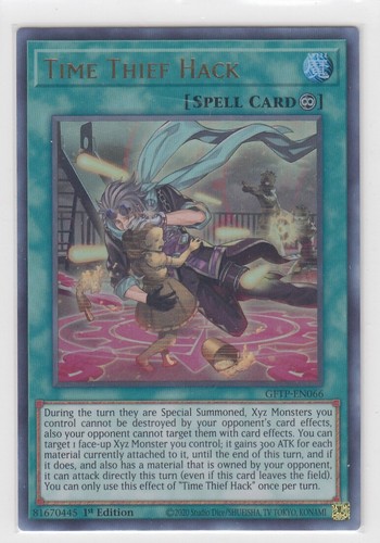 Yugioh GFTP-EN066 Time Thief Hack Ultra Rare | eBay