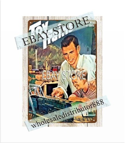 inexpensive house decor 1952 TOY TRAIN railway railroad hobby metal tin ...