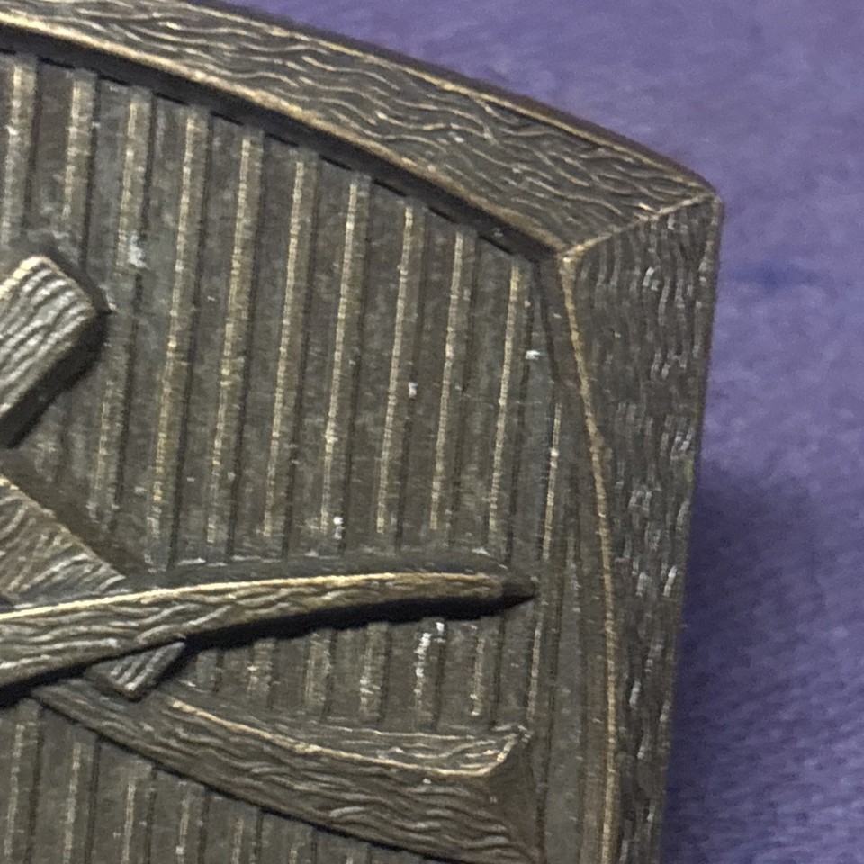 Brass Ichthys Jesus Fish & Cross Belt Buckle Insignia Co 1976 Vintage ...