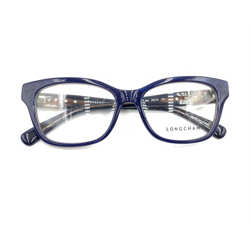 Longchamp NEW LO2697 403 Navy Blue Brown Eyeglasses Frames 53-16 140 ...