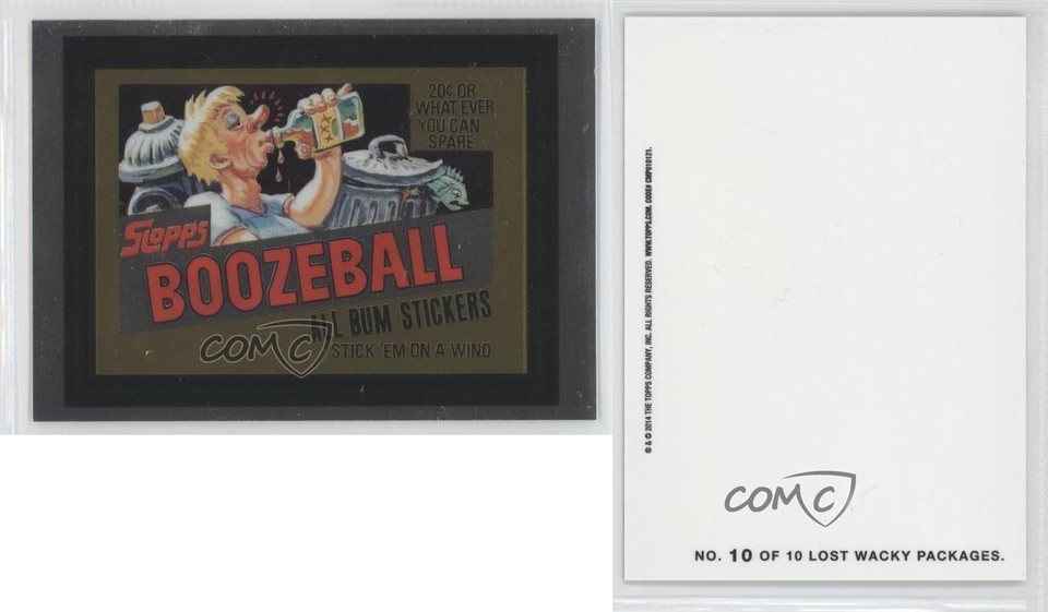 2014 Topps Chrome Wacky Packages Lost Wackys Boozeball #10 0e3 | eBay