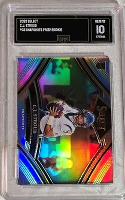 2023 Panini Select Cj Stroud Snapshots Silver Prizm Rc GMA 10 | eBay